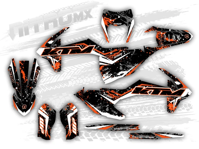 NITROMX GRAPHIC KIT for KTM EXC EXC-F XC-W 125 250 350 450 500 2017 2018 2019 EUR 148,45 ...