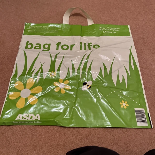 ASDA PLASTIC CARRIER Bag New £1.00 - PicClick UK