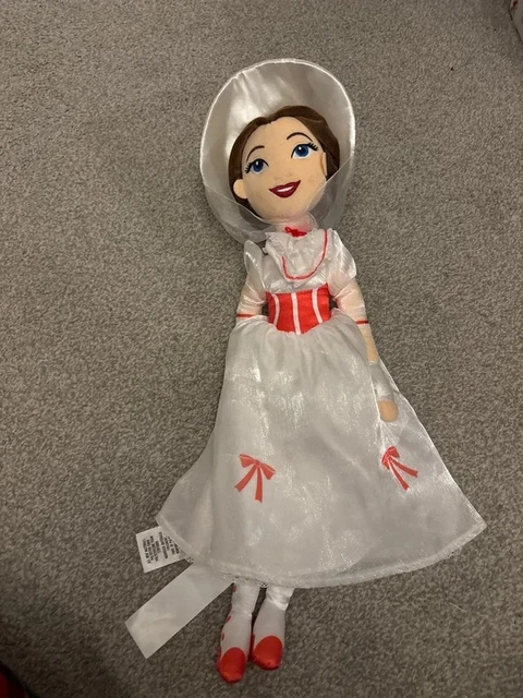 DISNEY STORE MARY Poppins 19" Jolly Holiday Plush Soft Doll Toy £12.00 ...