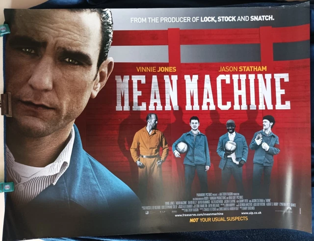 MEAN MACHINE VINNIE Jones Jason Statham Original Quad Cinema Poster £7. ...
