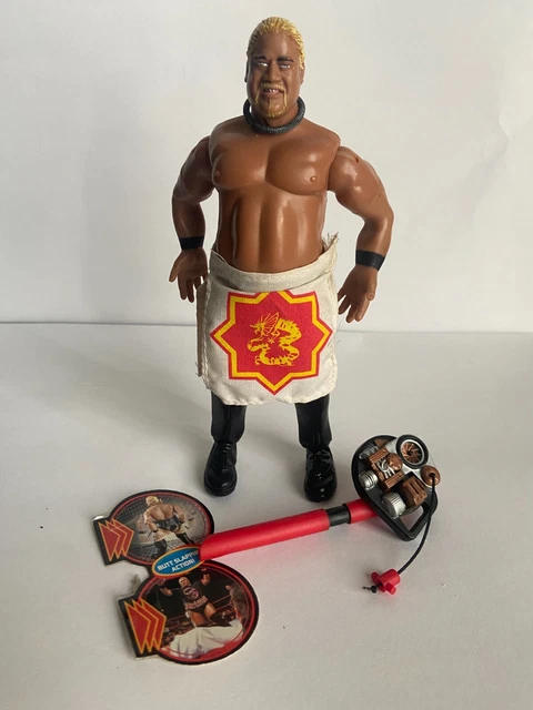 WWE WWF RIKISHI Wrestling Figure 2001 Jakks Titantron Smack Down ...