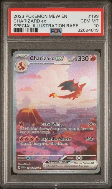 POKEMON 151 CHARIZARD EX 199/165 Special Illustration Rare PSA 10 GEM ...
