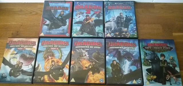 HOW TO TRAIN Your Dragon DVD Collection Movies 1 2 3 & Series R2 ...