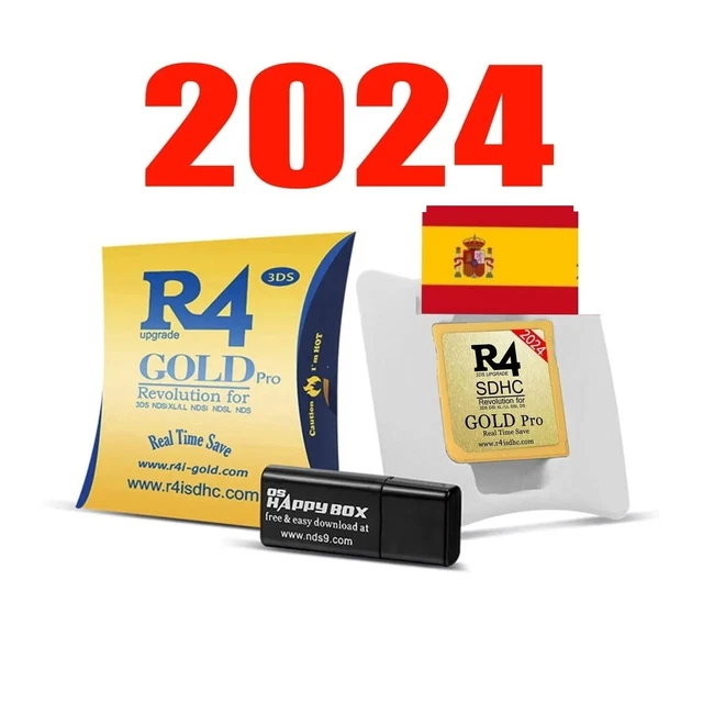 R4 GOLD PROS 2024 Original/3DS/2DS/ DSI/DS + adaptador SD/USB DESDE ...