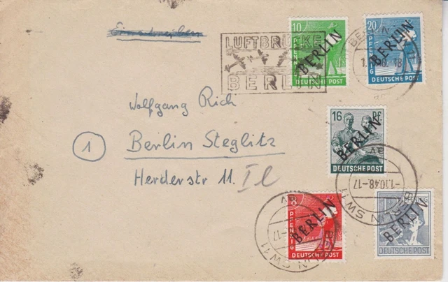 BERLIN BLACK PRINTS on Air Bridge Letter 1948-91172 £13.10 - PicClick UK