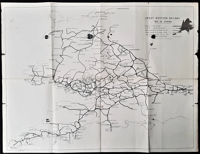 Gwr Network Map FOR SALE! - PicClick UK