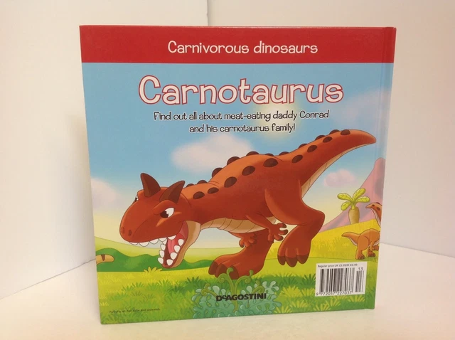 DEAGOSTINI DINOSAURS & Friends Read Learn Play Carnotaurus Book 13 With ...