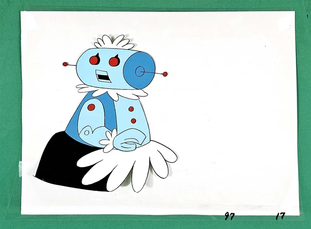 JETSONS ORIGINAL ANIMATION Production Cel, ROSIE the ROBOT Portrait #5 ...