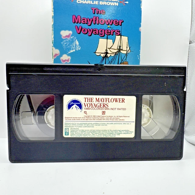VHS TAPE PEANUTS This Is America Charlie Brown The Mayflower Voyagers ...
