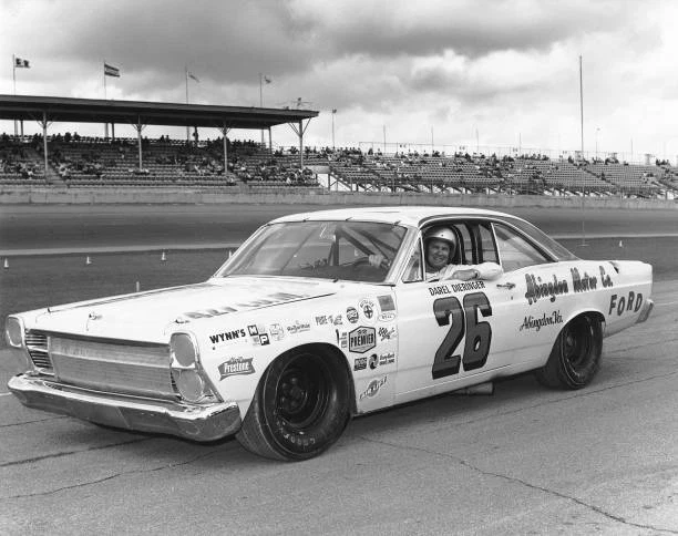 FORD FAIRLANE RACE Car Of Darel Dieringer 1967 Motor Racing Old Photo ...