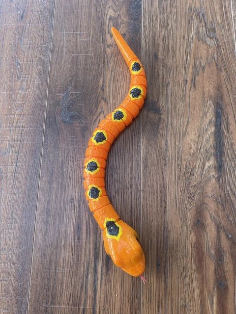 ZURU ROBO ALIVE Battery-Powered Robotic Slithering Snake Plastic Orange ...