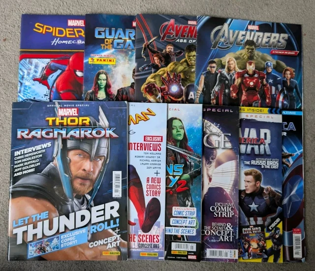 PANINI MARVEL MCU Sticker Album Official Movie Special Iron Man Captain ...