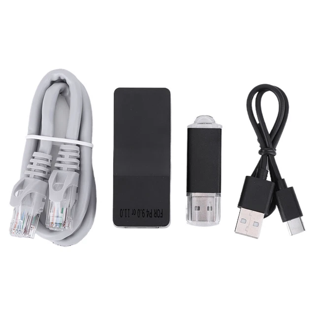 USB DONGLE JB USB Adapter with Ethernet Type-C Cable for PS4 FW 9.0/11. ...
