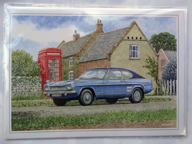 FORD CAPRI MK 1 I One Card Design Classic Open Happy Birthday Christmas ...