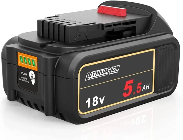 POWAROBOR DCB184 18V 5.5Ah Lithium-ION Batterie de Remplacement pour ...