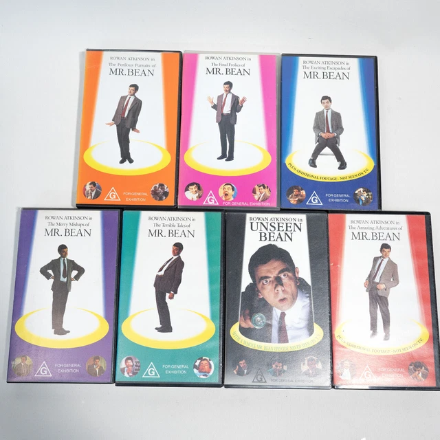 MR BEAN COMPLETE Set Of VHS x 7 Video Tapes PAL - Used Condition $40.45 ...