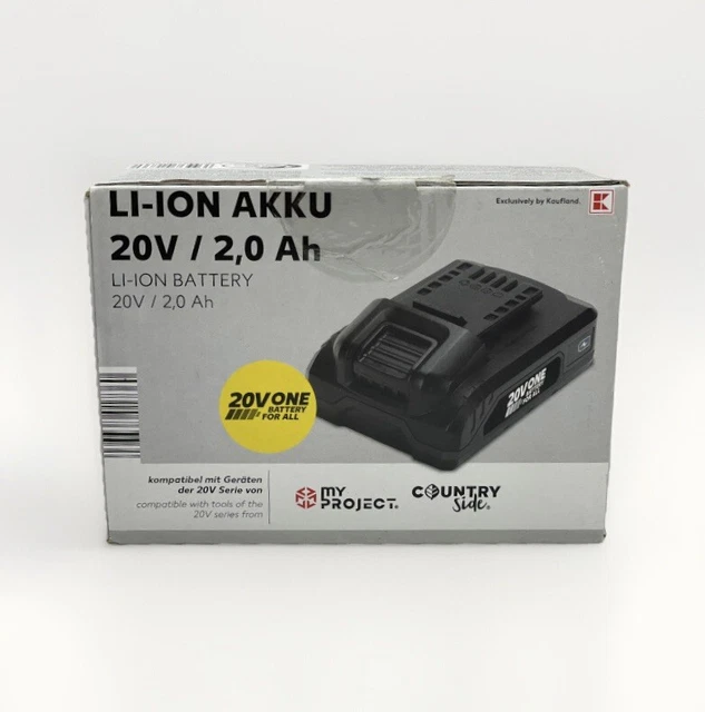 20V LI-LON AKKU MyProject Li-Ion-Akku - 20V/2Ah Neu Original Verpackt ...