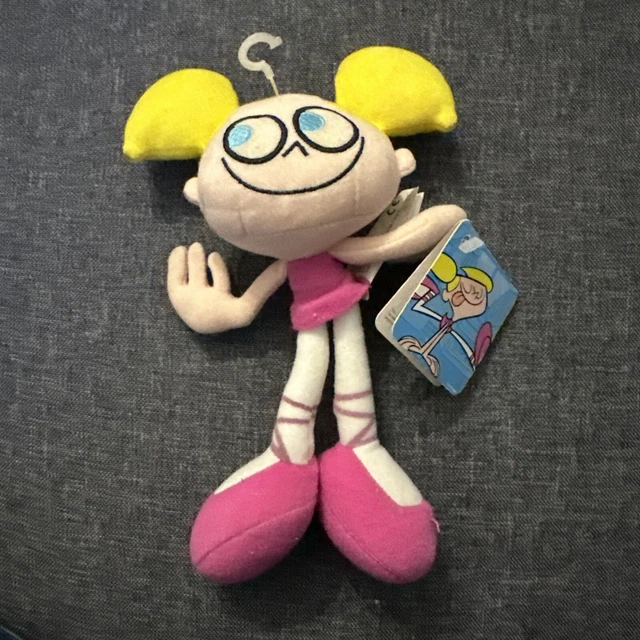 BNWT 2000 DEXTER'S Laboratory - Dee Dee - Soft Plush Toy Doll Bean Bag ...