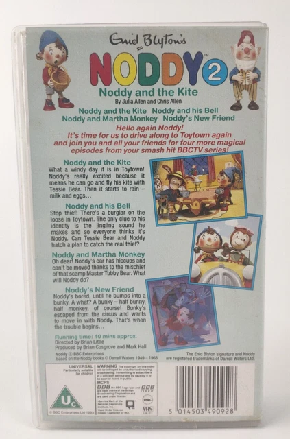 NODDY AND THE Kite 2, ENID BLYTONS NODDY VHS PAL Rare TESTED BBC £10.02 ...