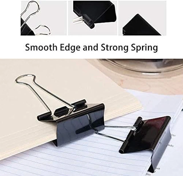 EXTRA LARGE BINDER Clips 2.4 Inch Length, Jumbo Binder Clips for Office ...