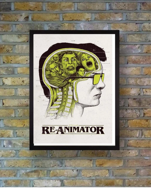 CLASSIC RE-ANIMATOR CINEMA Release Poster 1985 Modern Fine Art A3 ...