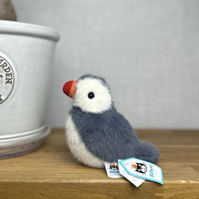 JELLYCAT BIRDLING PUFFIN - Tiny Fluffy Puffin Soft Toy - Tiny New With ...