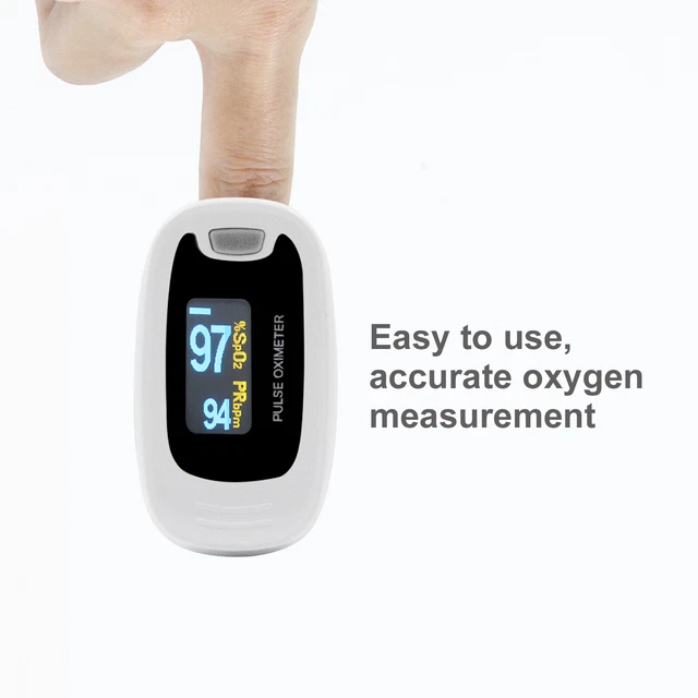 FINGERTIP PULSE OXIMETER OLED Blood Oxygen SPO2 Heart rate monitor FDA ...
