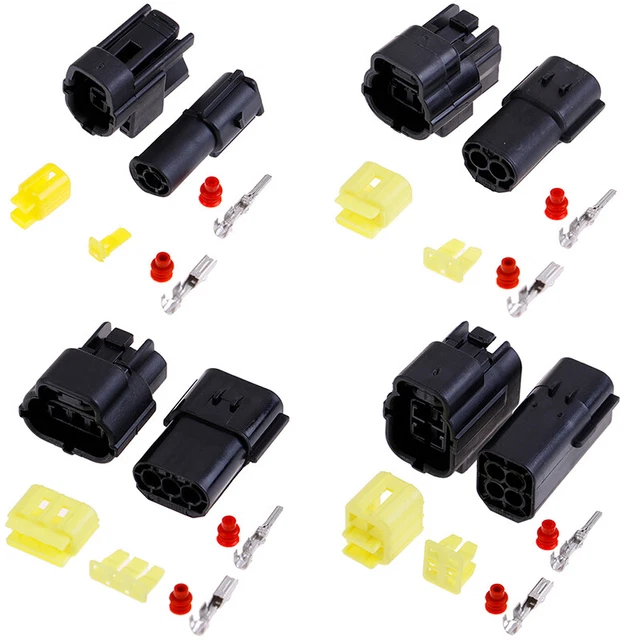 1 SET 1/2/3/4/6/8/10/12 Pin Way Waterproof Wire Connector Plug Car connectors*.M EUR 4,71 ...