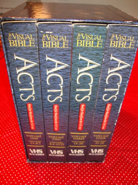 'THE VISUAL BIBLE: Acts' 4 VHS Video Tape Set Includes Chapters 1-28 ...
