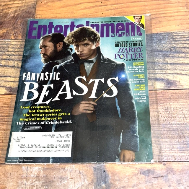 ENTERTAINMENT WEEKLY MAGAZINE Fantastic Beasts Harry Potter Eddie ...