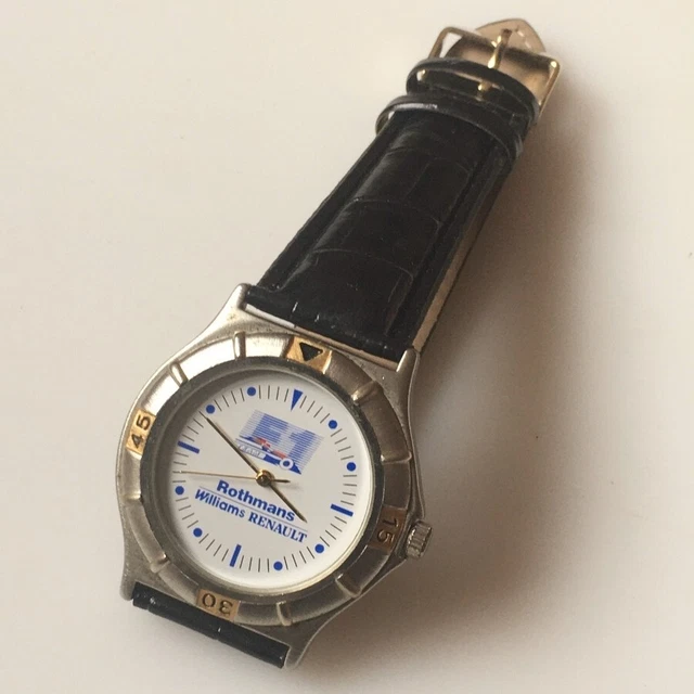C2000S GENTS ROTHMANS Williams Renault Quartz Analog Wristwatch. Silver ...