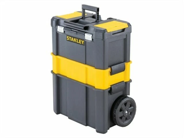 STANLEY ESSENTIAL Rolling Tool Box - Black/Yellow chest STST1-80151 NEW ...