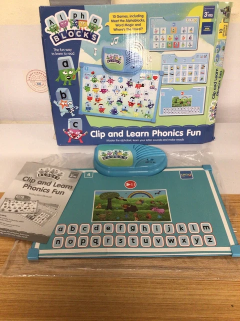 ALPHABLOCKS CLIP & Learn Phonics Fun Toy - Develop Letter Sounds ...
