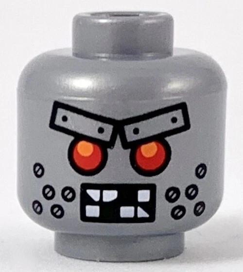 LEGO 3626PB1054 WILEY Fusebot Minifigure, Head Alien with Red Eyes ...