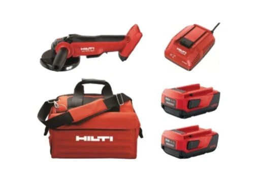 HILTI 22-VOLT LI-LON Cordless Brushless 5 in. Angle Grinder Kit $450.00 ...