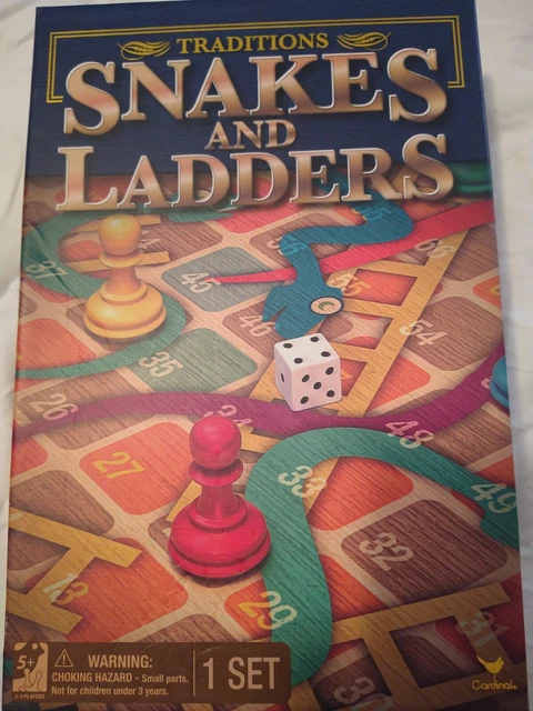 SNAKES AND LADDERS Traditions Board Game Brand New Family Fun Activity ...