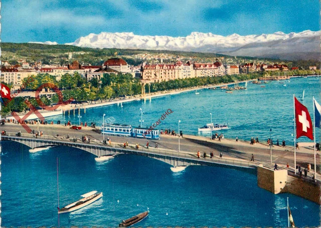 CARTE POSTALE PHOTO :-Zurich, Quaibrucke, Utoquai EUR 3,19 - PicClick FR