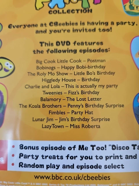 CBEEBIES THE ULTIMATE Party Collection Dvd Kids Tweenies Fimbles ...