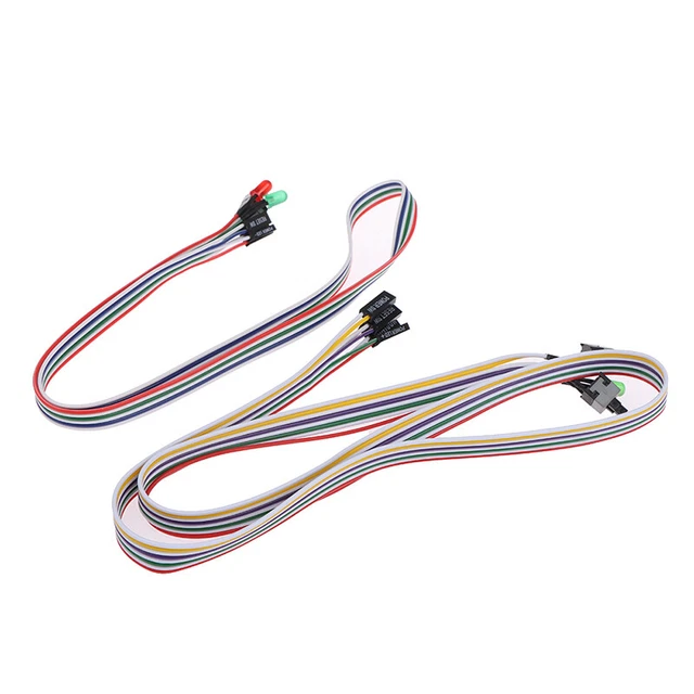 ATX PC COMPUTE Motherboard Power Cable On/Off/Reset LED Light Power ...