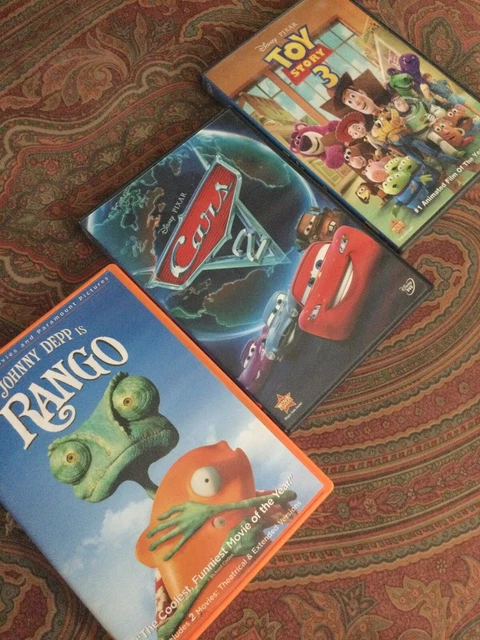 ANIMATED DVD MOVIE Lot Rango. 1 Cars 2 And Toy Story 3 Tested £13.51 ...