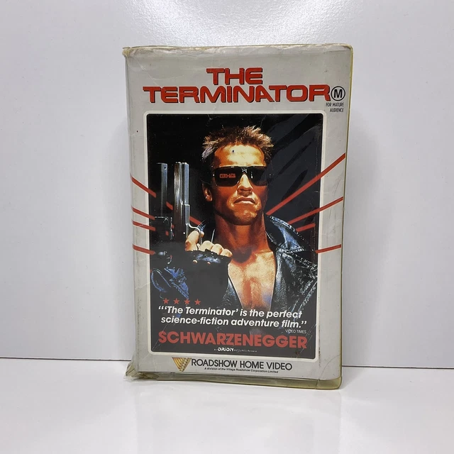 THE TERMINATOR 1984 - VHS Movie Video - Schwarzenegger Ex Rental ...