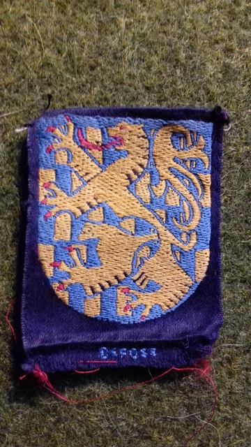 ANCIEN INSIGNE Tissu Brode Franche Comte Scout Chantier Jeunesse French ...