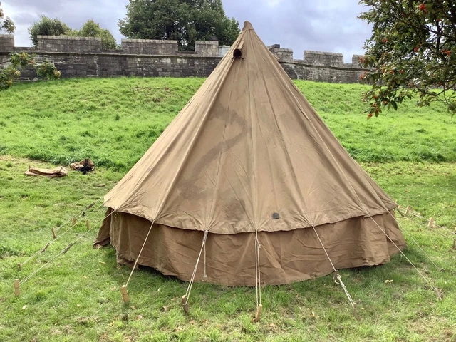 WW2 BRITISH ARMY bell tent dated 1940: complete, still functioning ...