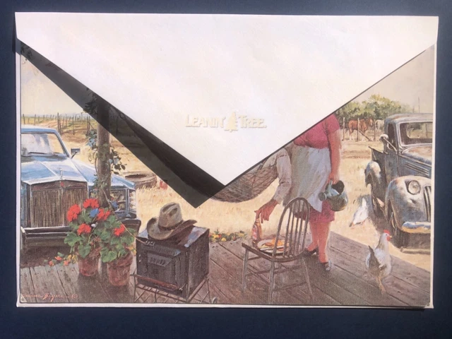 VTG UNUSED LEANIN' Tree Greeting Card Anniversary Funny Gusher Of Luck ...