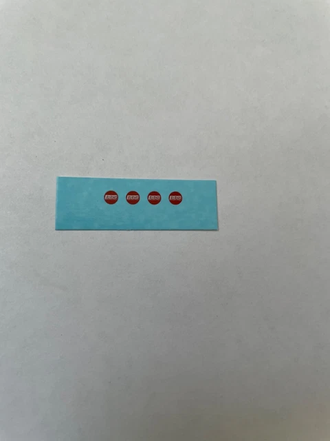 1/18 SCALE MODIFIED Tuning BBS WHEEL LOGOS IN RED & SILVER (3mm) £2.50 ...