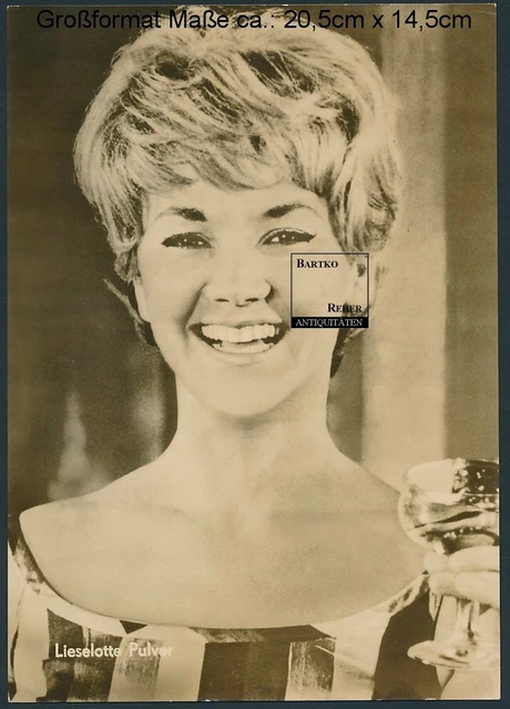 FOTO 1969 LISELOTTE Pulver Schauspielerin VEB Progress Film Vertrieb ...