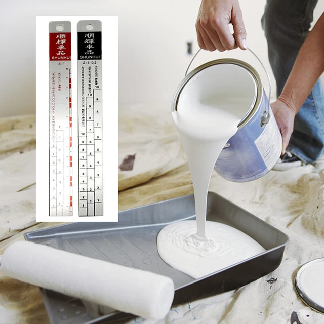 CAR PAINT MEASURING Ruler Metal Accurate Measurements for Outdoor ...