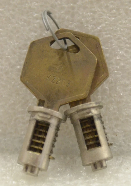 SNAP-ON TOOLS TOOLBOX Security Tubular (2) Lock Assembly's KZ-263 with ...