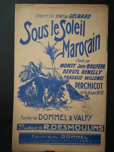 PARTIZIONE PICCOLO FORMATO " Sotto Il Cielo Marocchino - Monty Jane Bruyère " EUR 21,11 ...