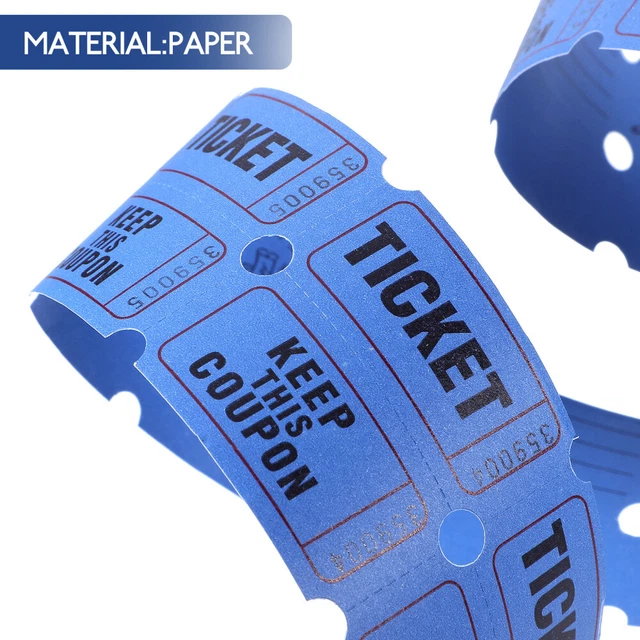 EVENT TICKET LABELS Raffle Tickets Prize Game Vouchers £20.35 - PicClick UK